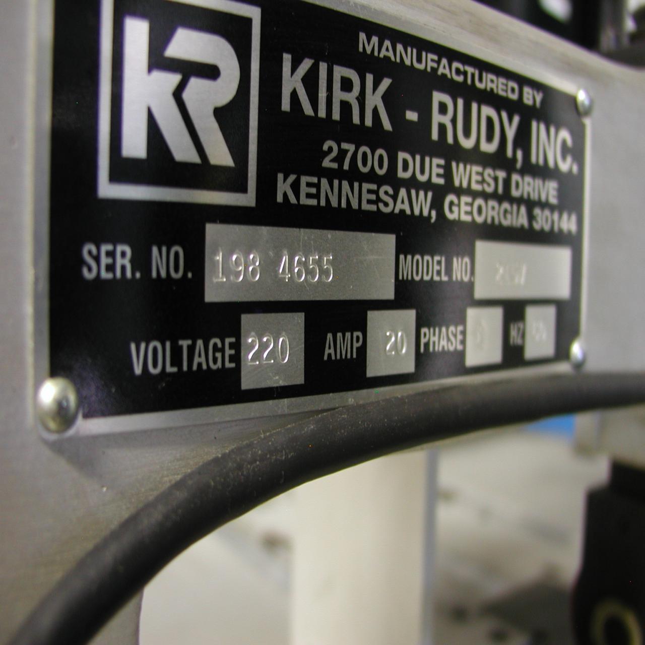 Lot #101: Kirk Rudy Thermal Label Applicator with Ink Jet Base Unit ...